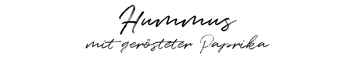 Hummus mit gerösteter Paprika - Puppenzimmer.com